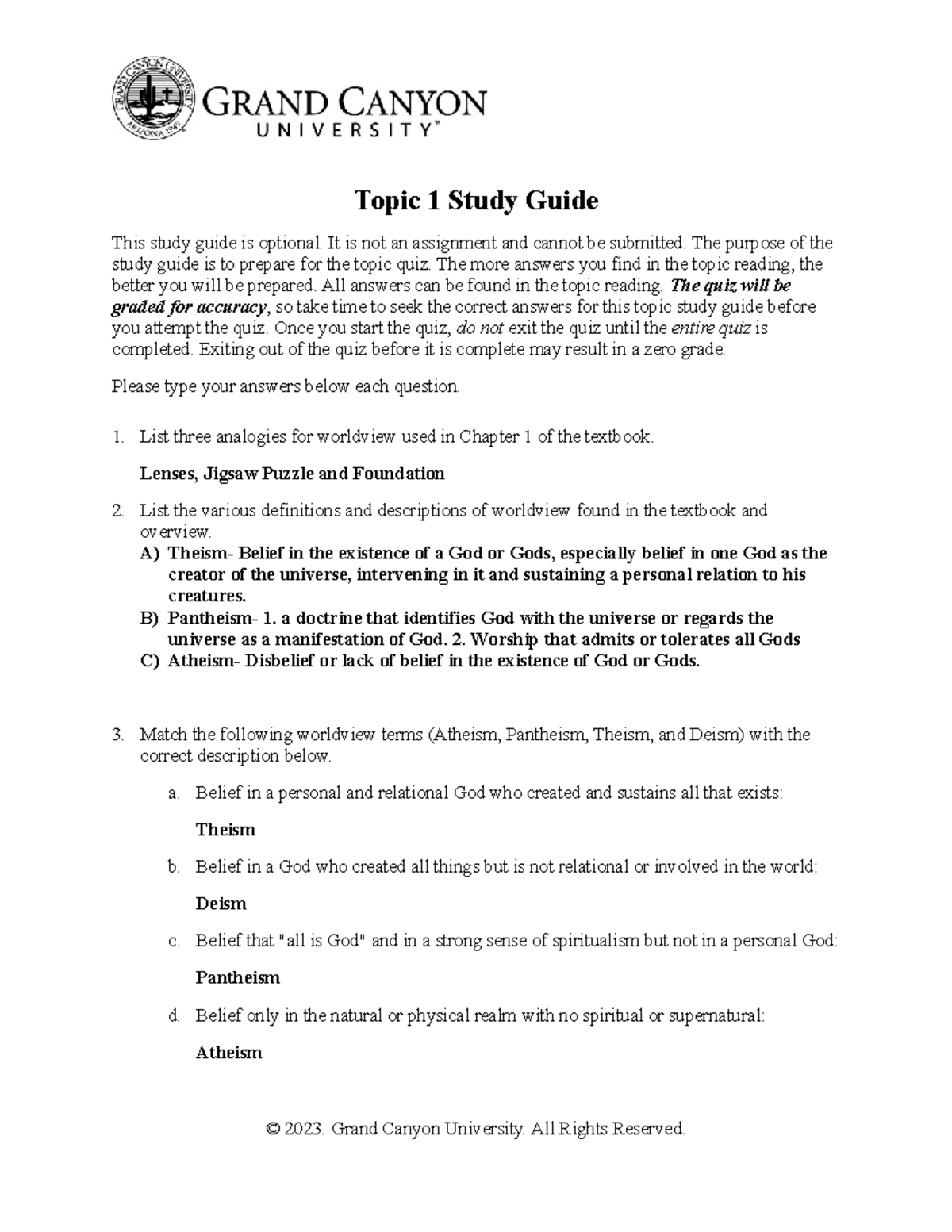 CWV 101 301 RS T1Study Guide Online - Topic 1 Study Guide This study ...