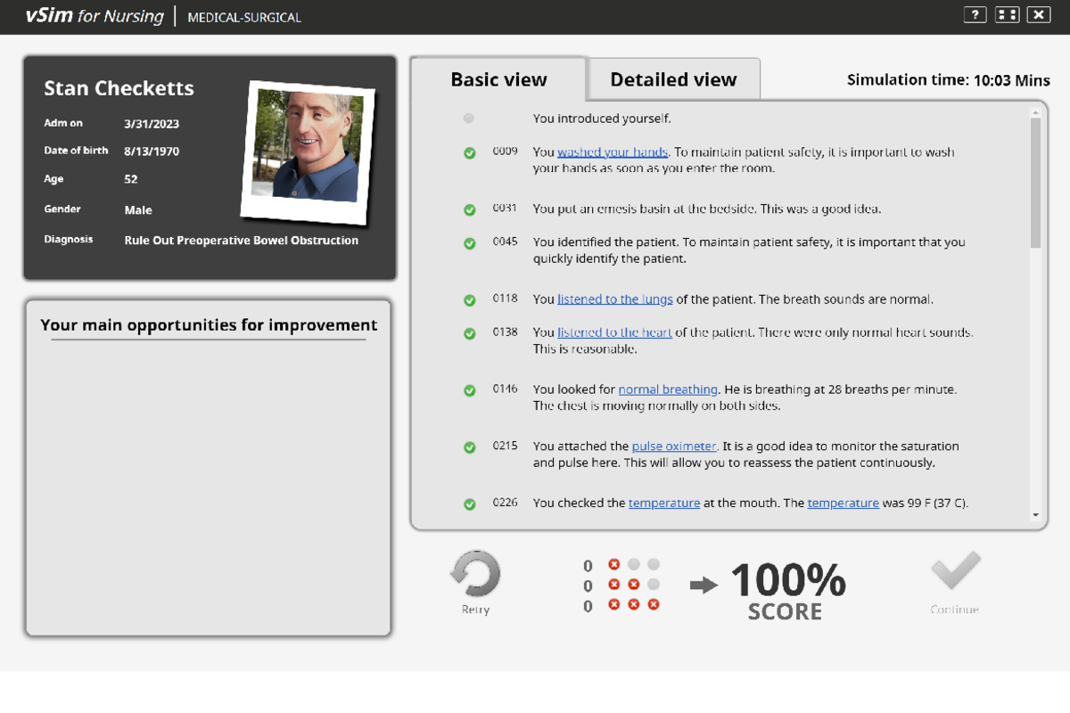 VSIM Stan Checketts - VSIM - NUR 3219C - Studocu