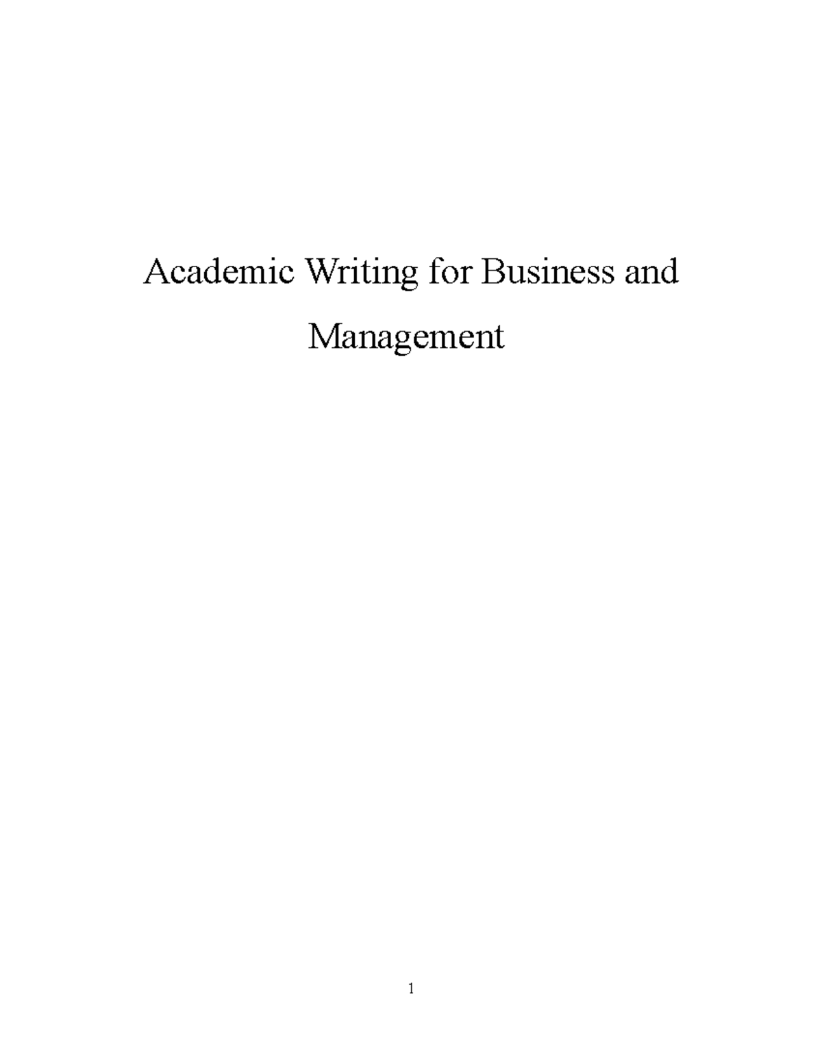ANW269753 tambom Academic Writing for Business and Management ...