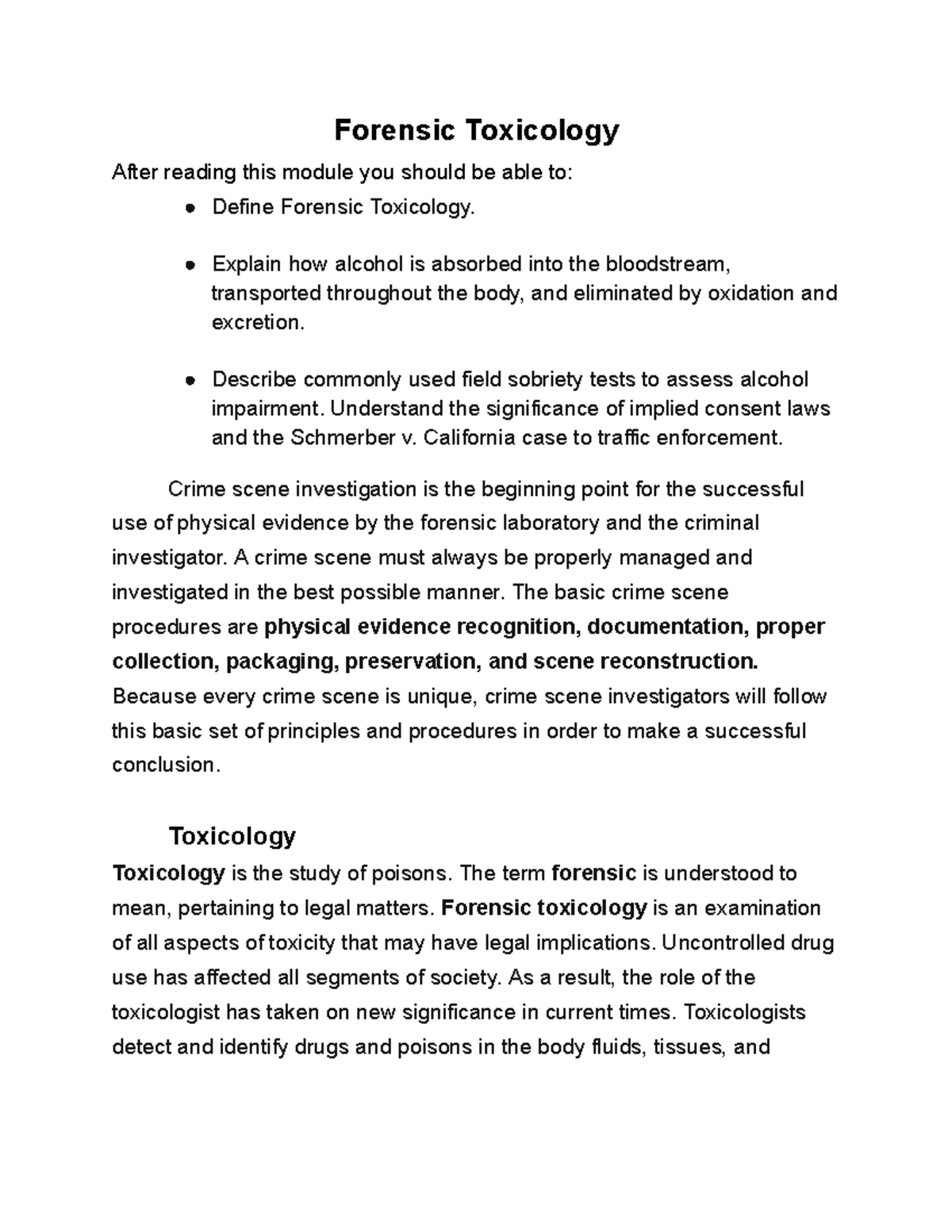 Forensic Toxicology (2023) - Forensic Toxicology After reading this ...