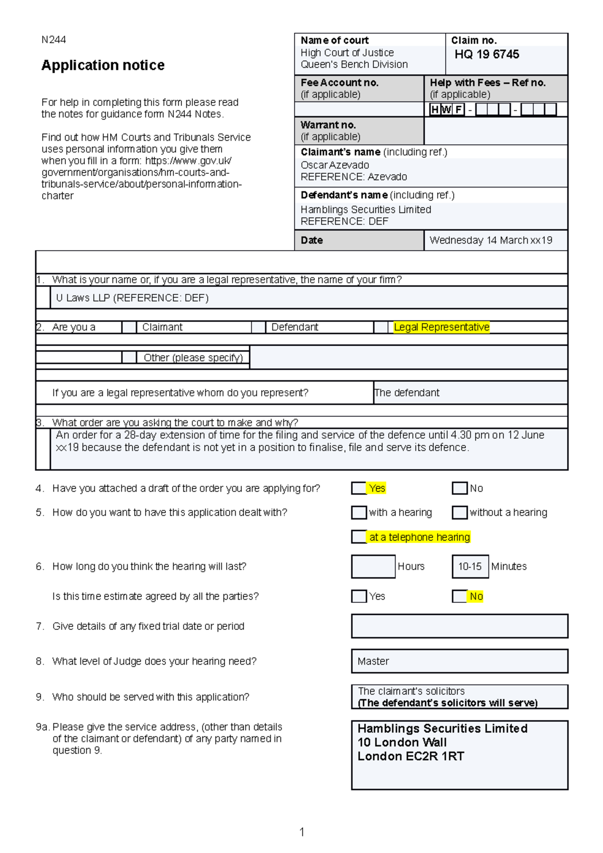 2122 dis ws05 ce01 blank app notice - Studocu