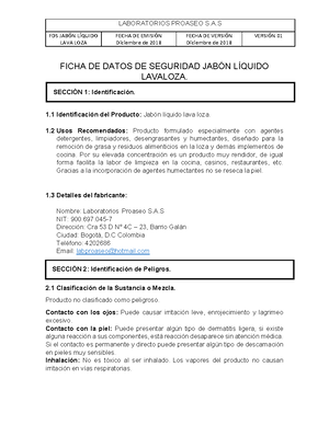 1 HDS- Windex - hoja de datos - de acuerdo con la Norma de Comunicación ...