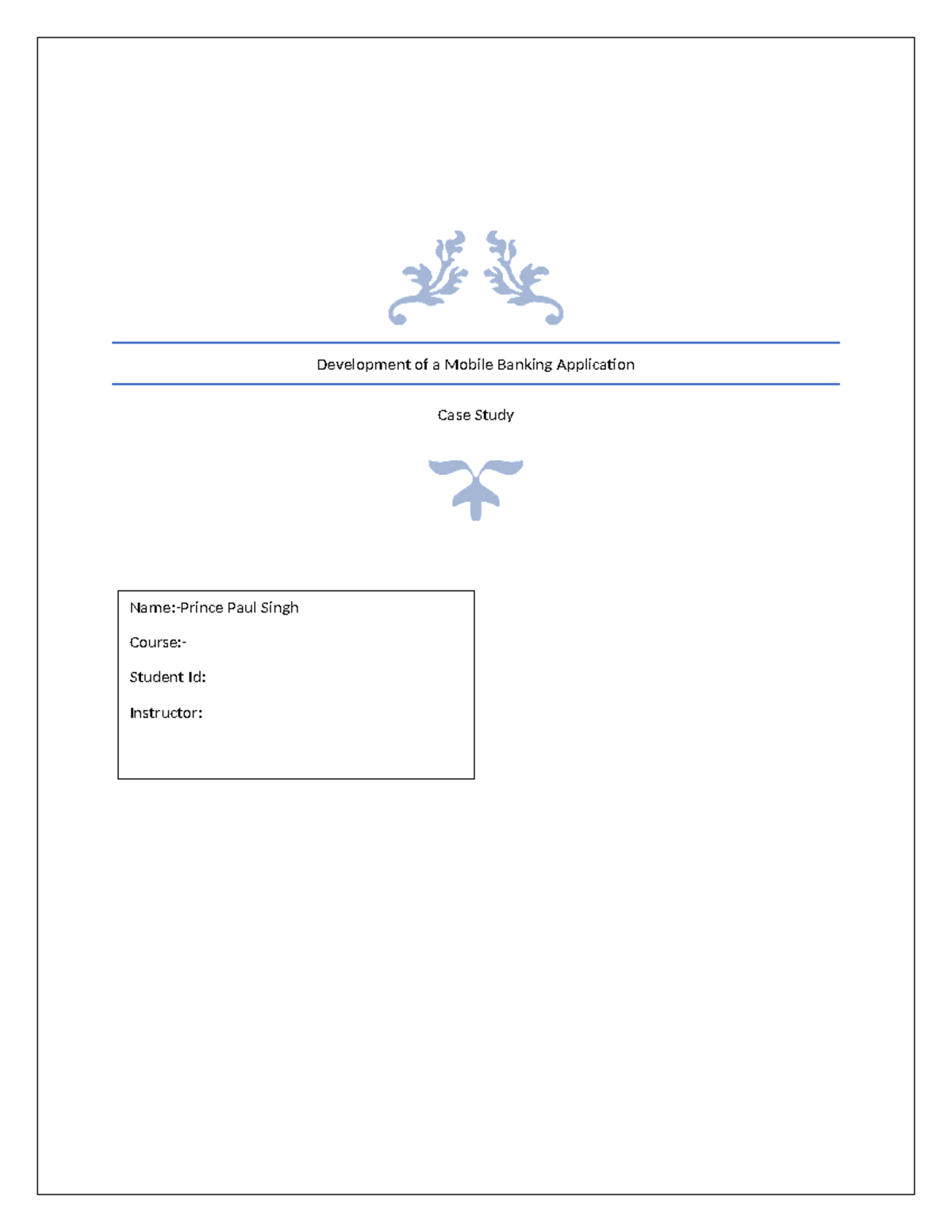 Business Case Study Banking App - Development of a Mobile Banking ...