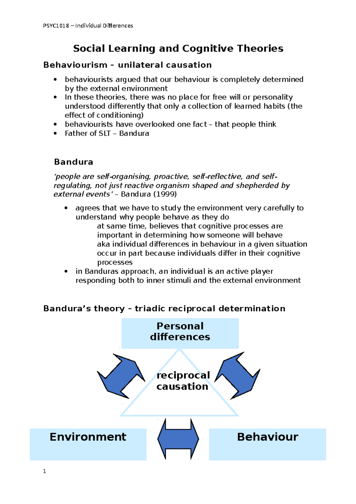 Social learning and cognitive theories - Social Learning and Cognitive ...