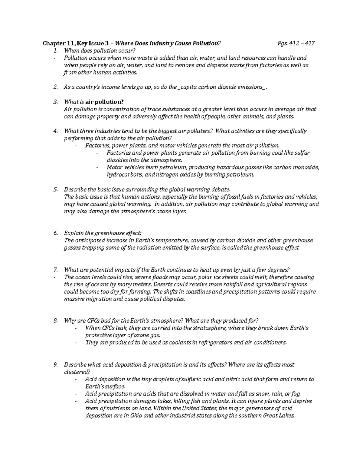 AP HUG Ch. 11-3 Guide - Chapter 11, Key Issue 3 – Where Does Industry ...