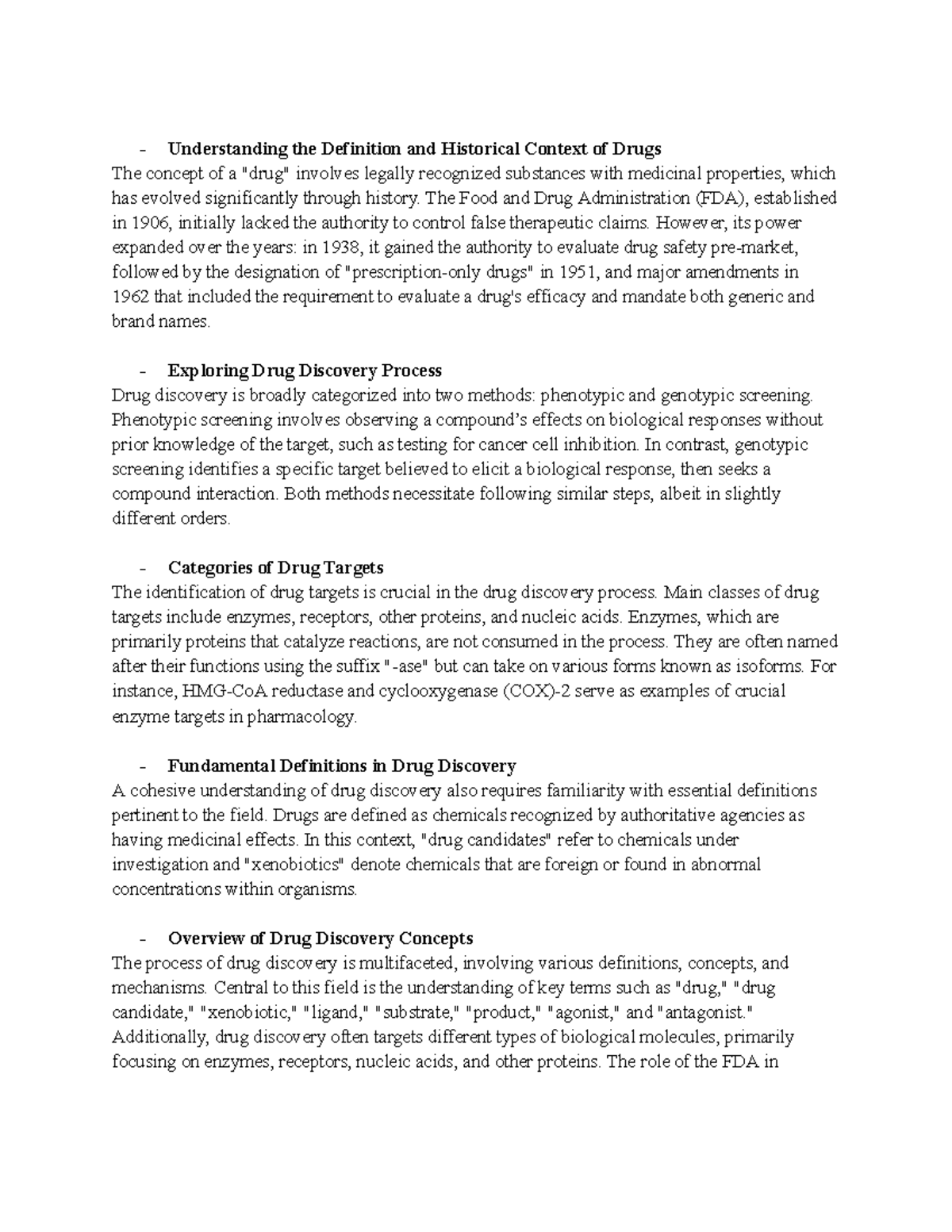 Intro to drug exam 1 study guide - Understanding the Definition and ...