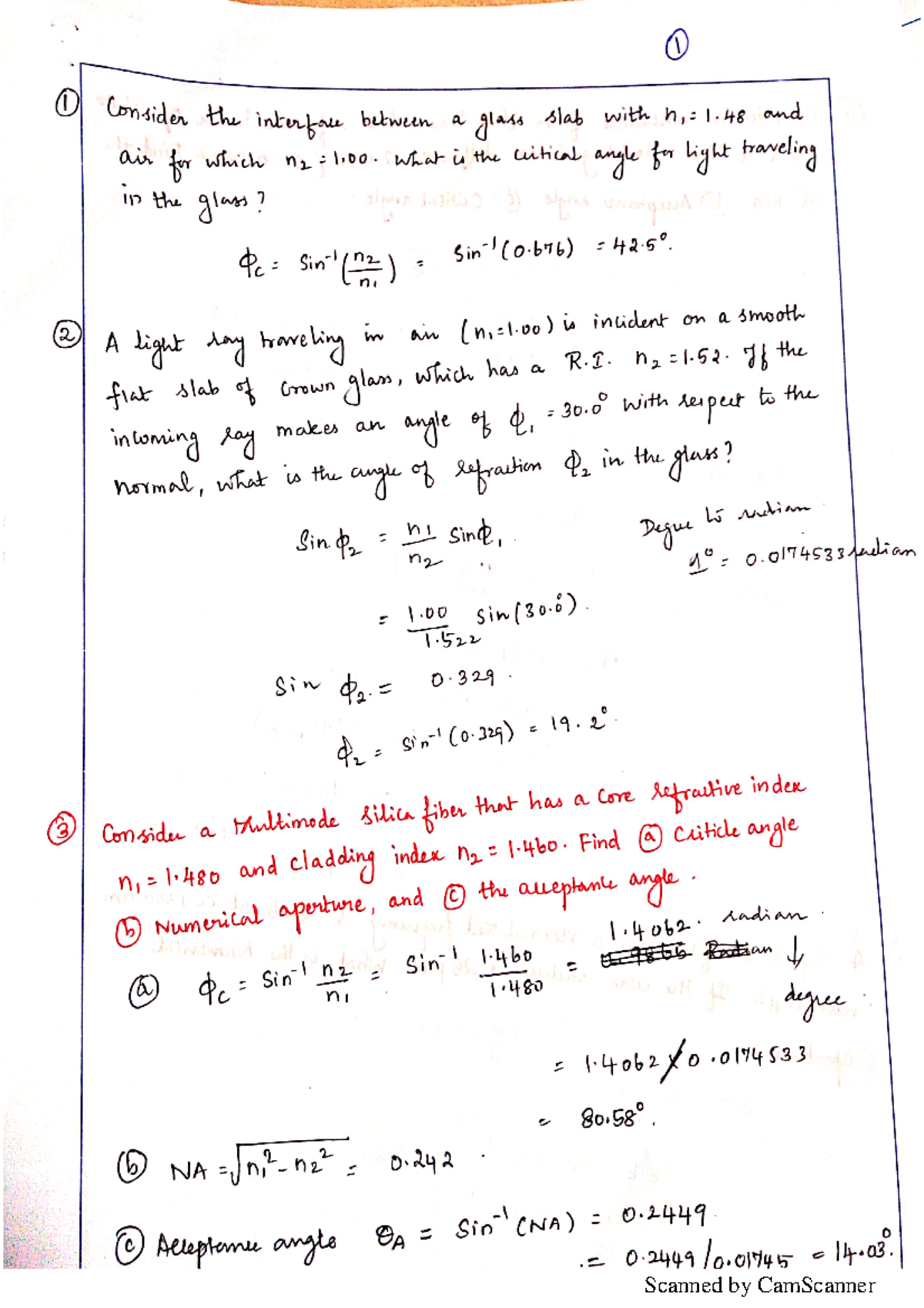 Unit1 sample problems - Numericals UNIT 1 - I Consider the interface ...