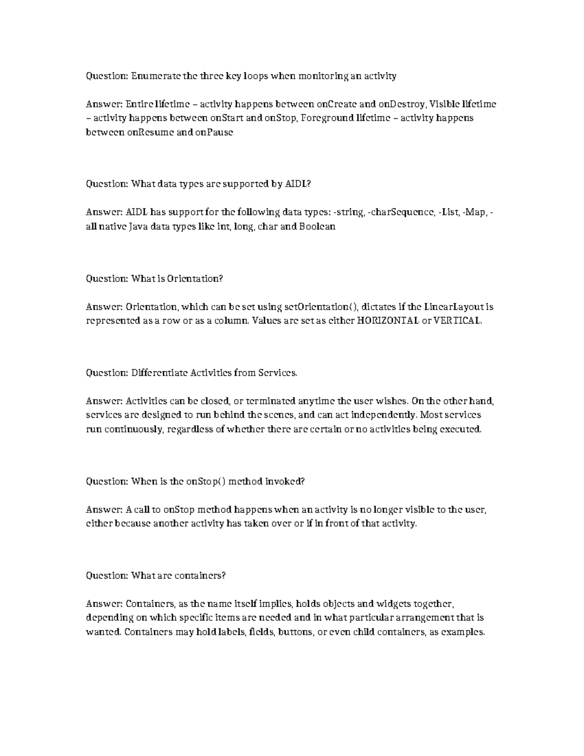 Fond-blind lunker pythiambic - Question: Enumerate the three key loops when monitoring an ...