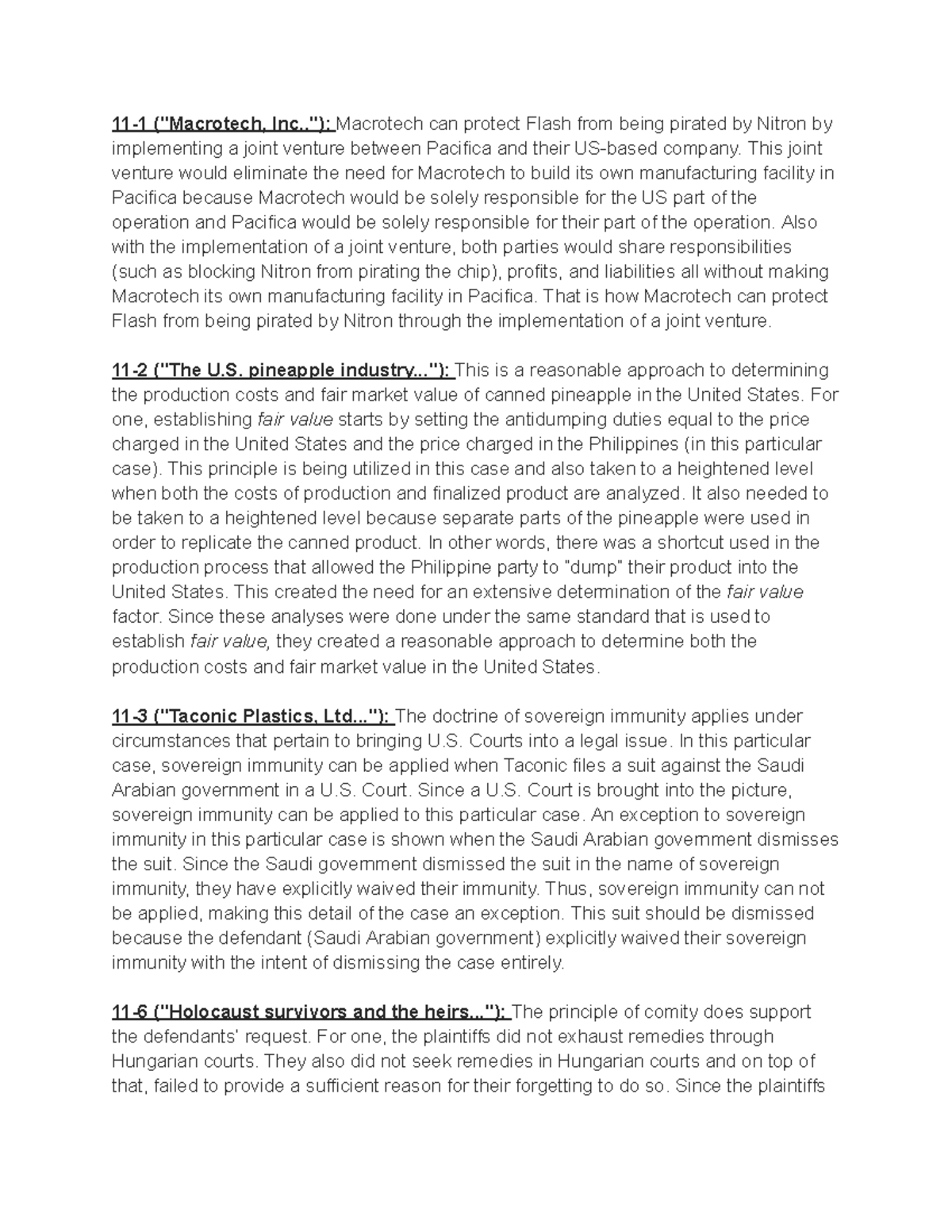 Written Assignment #5 - My example of the homework that can act as a ...