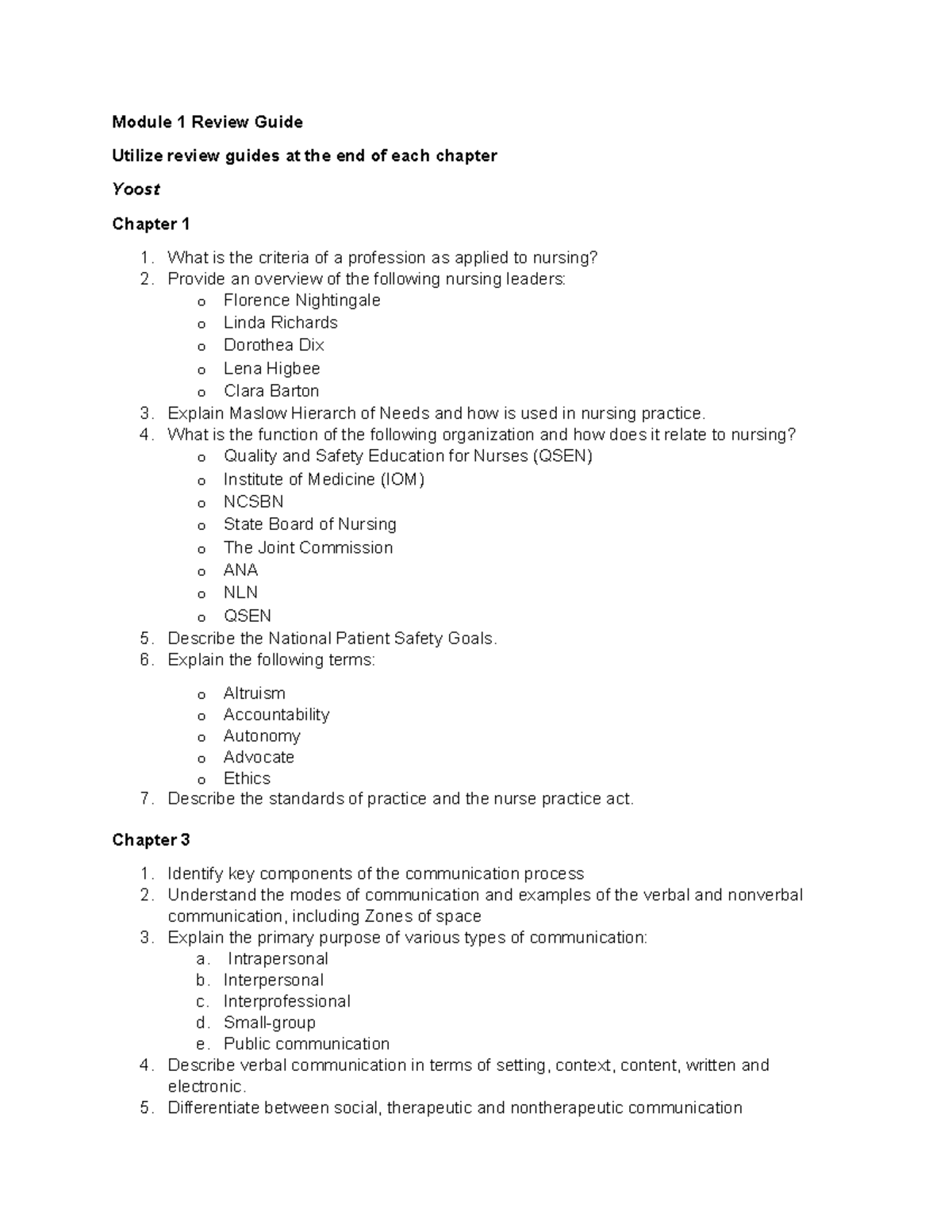 Module 1 Review Guide sum2020 - Module 1 Review Guide Utilize review ...