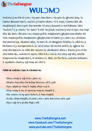 Ga-History and The Ga People of Ghana - Ga History Oral history traces ...