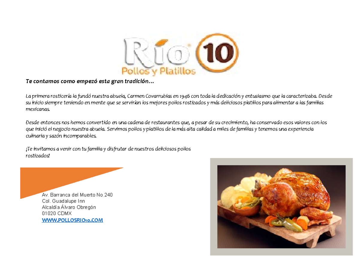 Pollos RIO Word - Te contamos como empezó esta gran tradición... La ...