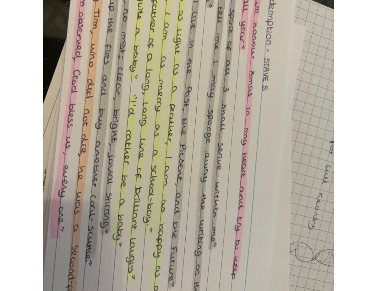 ACC GCSE - just my quotes from stave 5 - Studocu