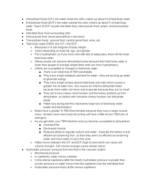 Bio 232 Exam 1 Review - Bio 232 Exam 1 Review: This is meant to be a ...