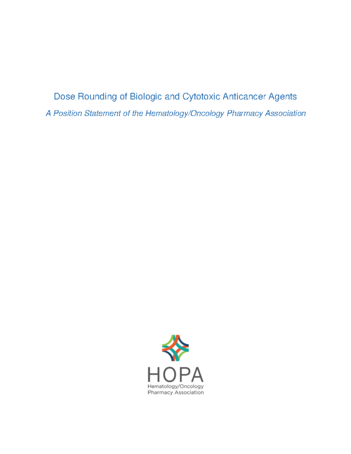 Hopa - This is description about oncology therapeutic - Dose Rounding ...