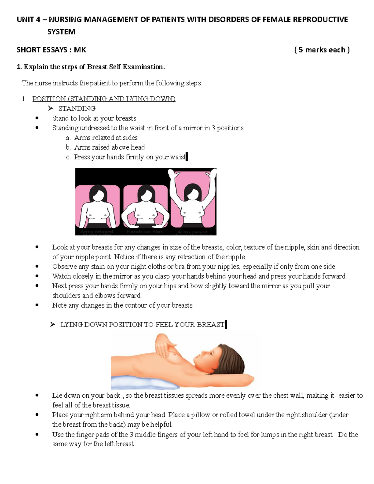 4 - Female reprooductive system - UNIT 4 – NURSING MANAGEMENT OF ...