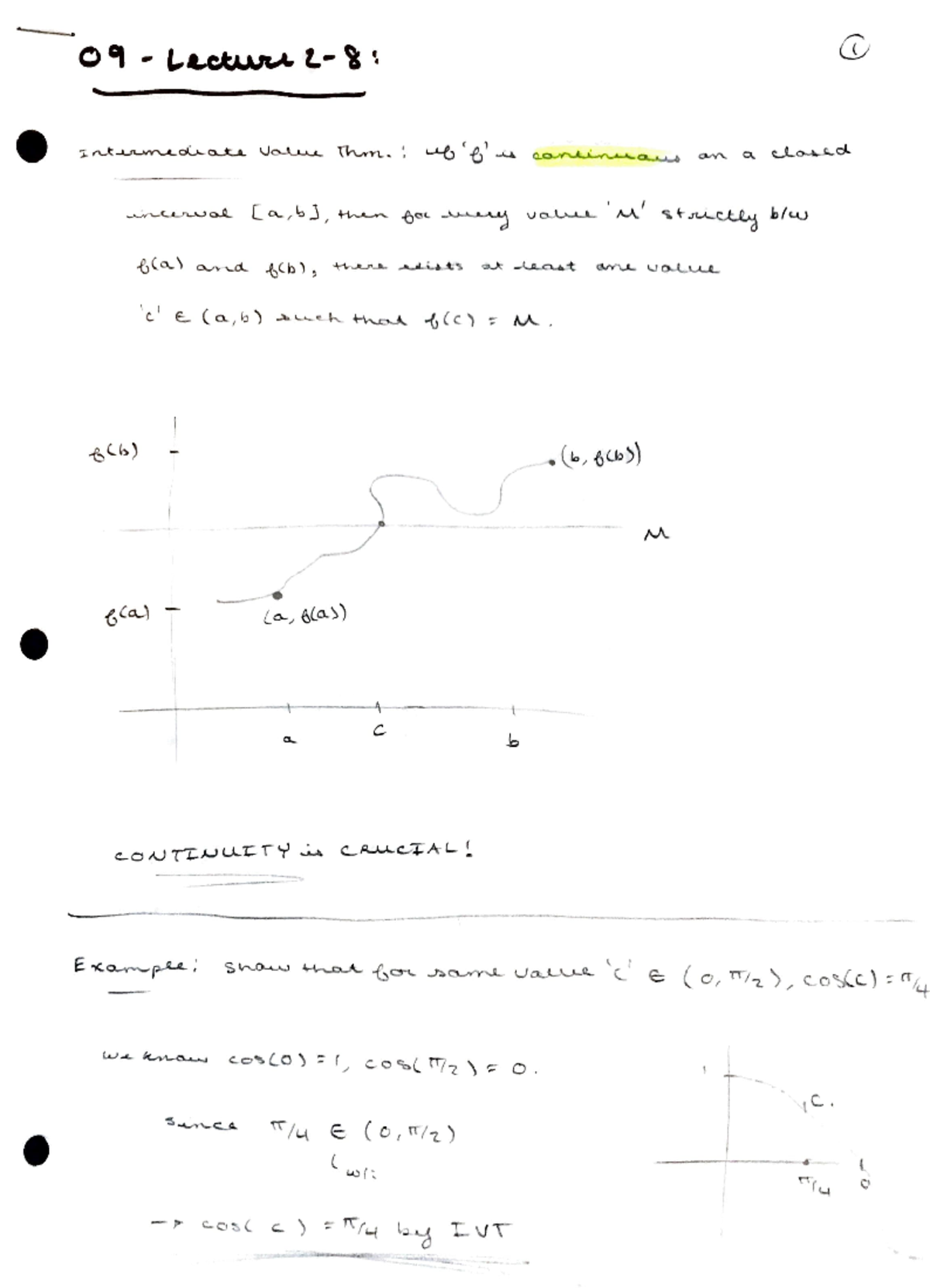 09 - Lecture 2-8 - Calculus I Material - _) M- C. .b ~- tt"' / 4 E ...
