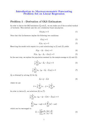 IEFP 2023 Problem Set 6 Solution Dsgemodels - Introduction to Econometric Forecasting Problem ...