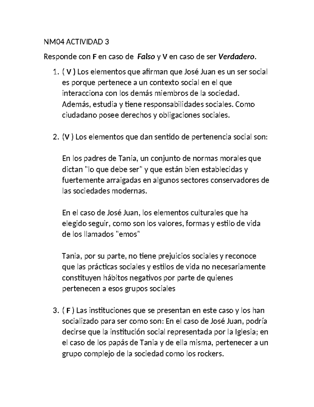 NM04 Actividad 3 EL Hombre Y SU Entorno - NM04 ACTIVIDAD 3 Responde con ...