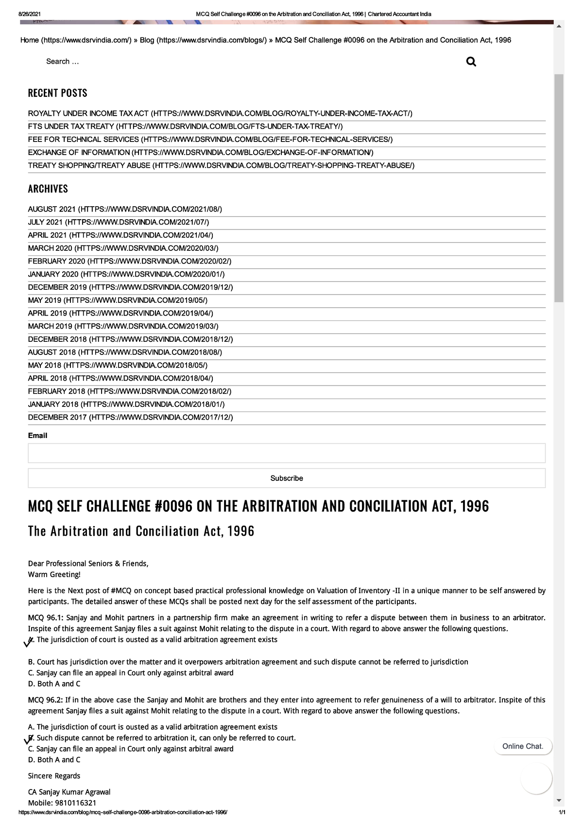 8 - MCQ-ADR - BA-llb - SPPU - Studocu