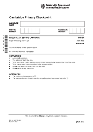 Science Stage 6 Sample Paper 2 tcm142-595413 - Science_S6_02/8RP© UCLES ...