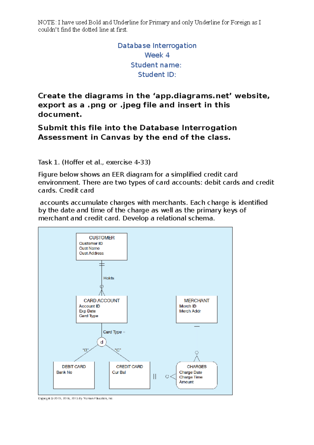 202300828 Database Interrogation week 4 - couldn’t find the dotted line at first. Database - Studocu