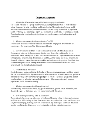 Chapter 6 Assignment - Chapter 6 Assignment What were some of the ...