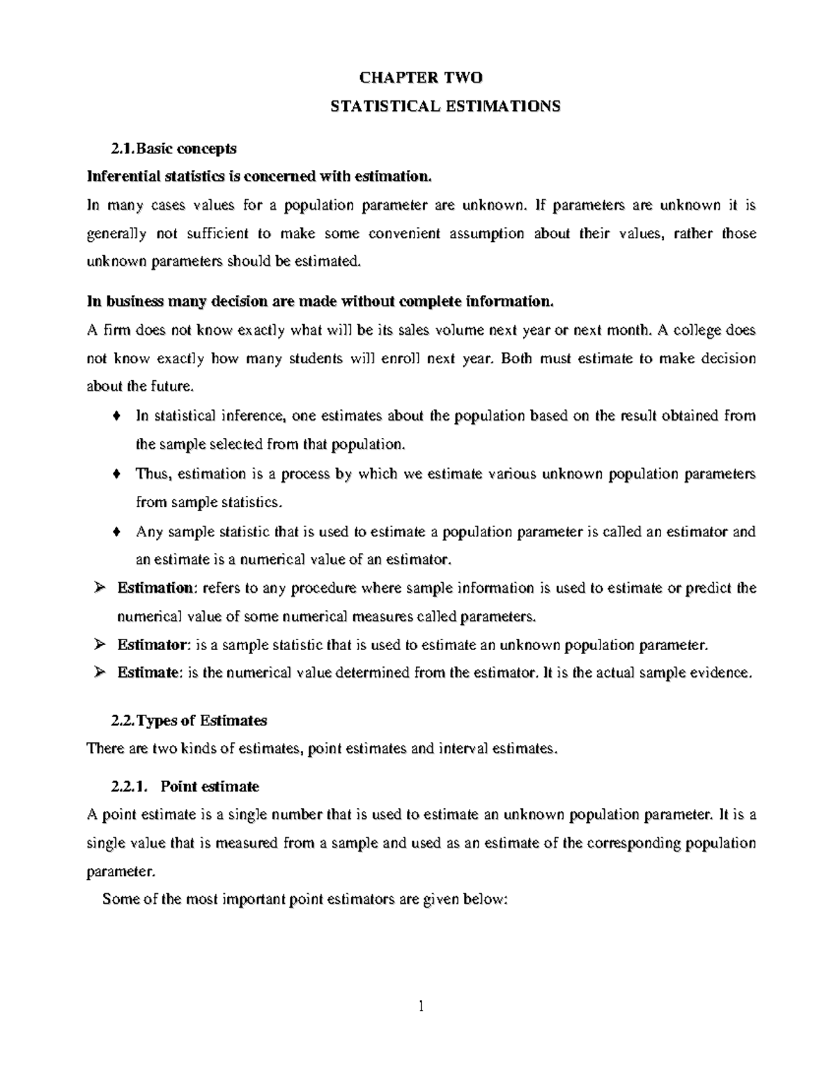 CH-2 stat - teachers note - ####### CCHHAAPPTTEERR TTWWOO ####### S ...