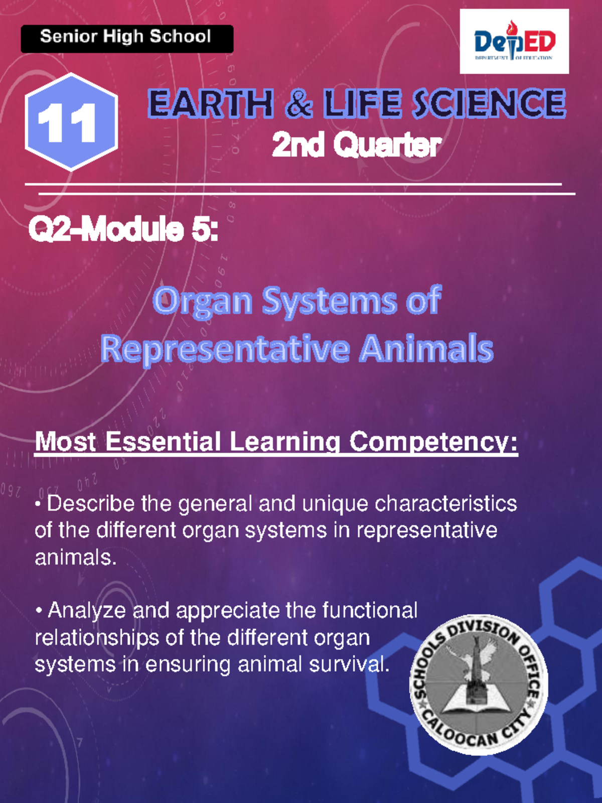 Q2-W5- Organ System OF Representative Animals - Most Essential Learning ...