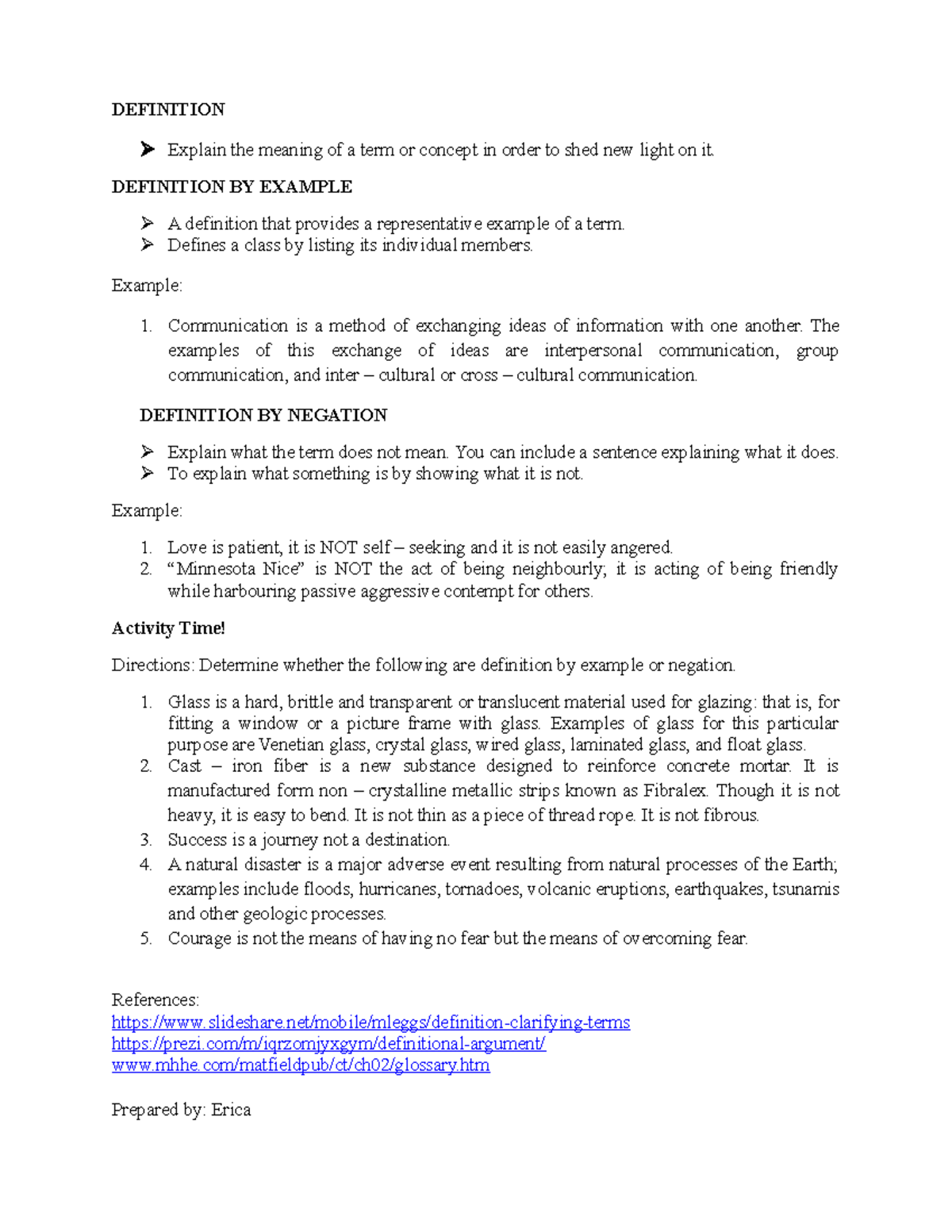 Definition - english - DEFINITION Explain the meaning of a term or ...