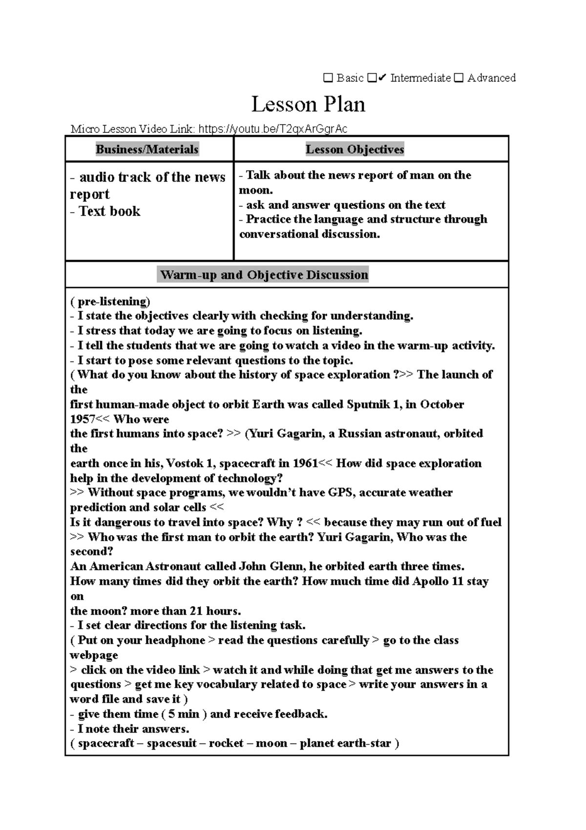 3.Edited Listening Speaking Lesson Plan With Technology - Basic ...