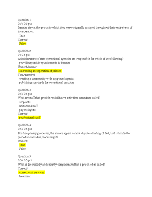 Quiz 15 Ch 15 Seiter 6 - Trent - Question 1 0 / 0 pts When was the last ...