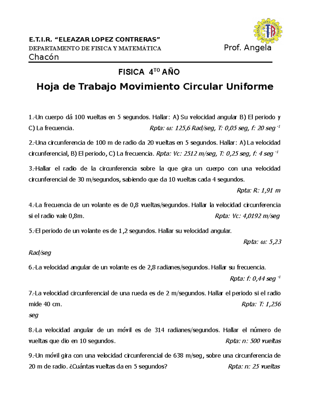 313735796 Hoja de Trabajo fisica basica USAC - E.T.I. “ELEAZAR LOPEZ ...