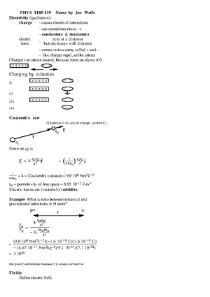 Tutorial 4 PHY150 - Electric and Magnetism - Studocu
