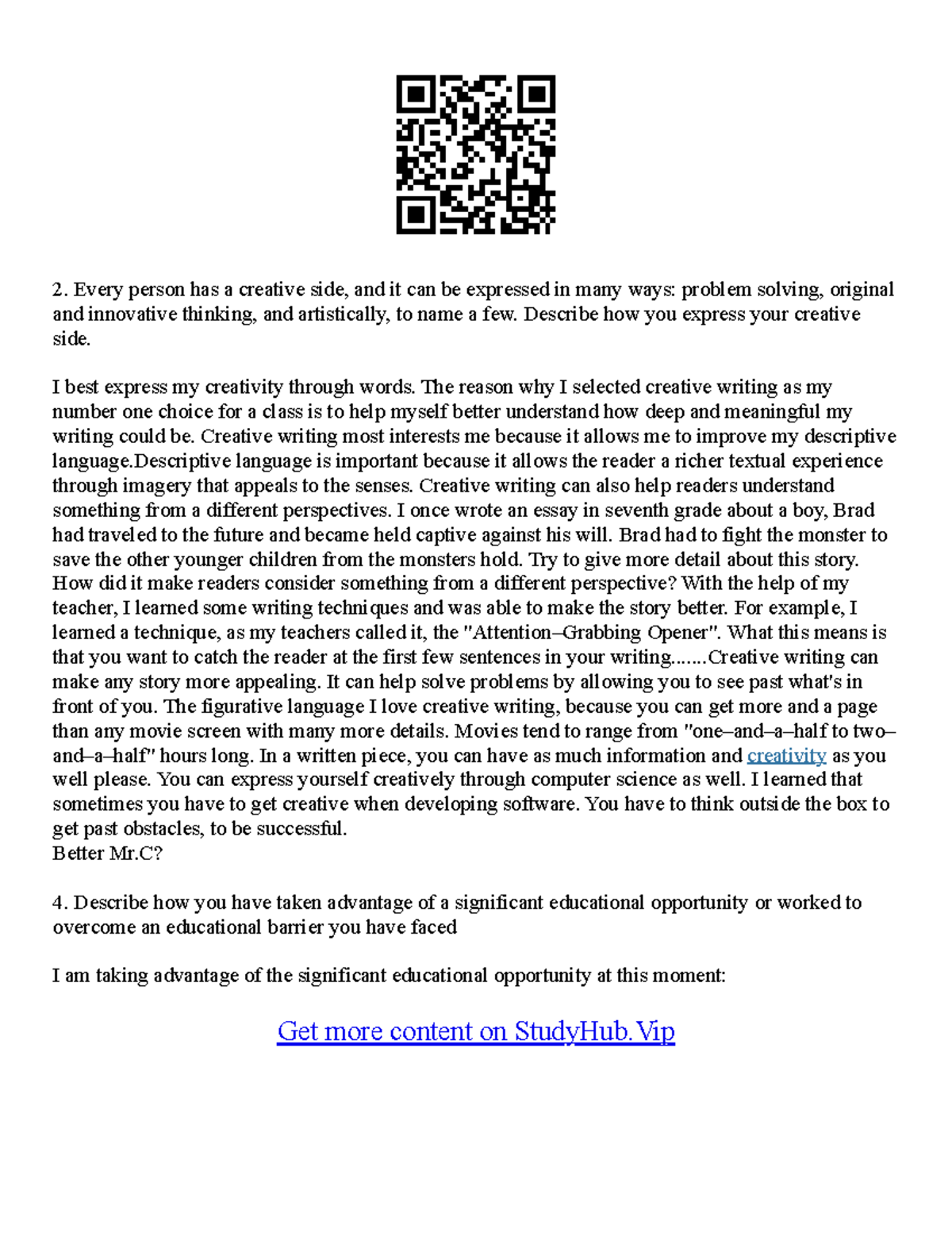 Writing An Illustration Essay - Every person has a creative side, and ...