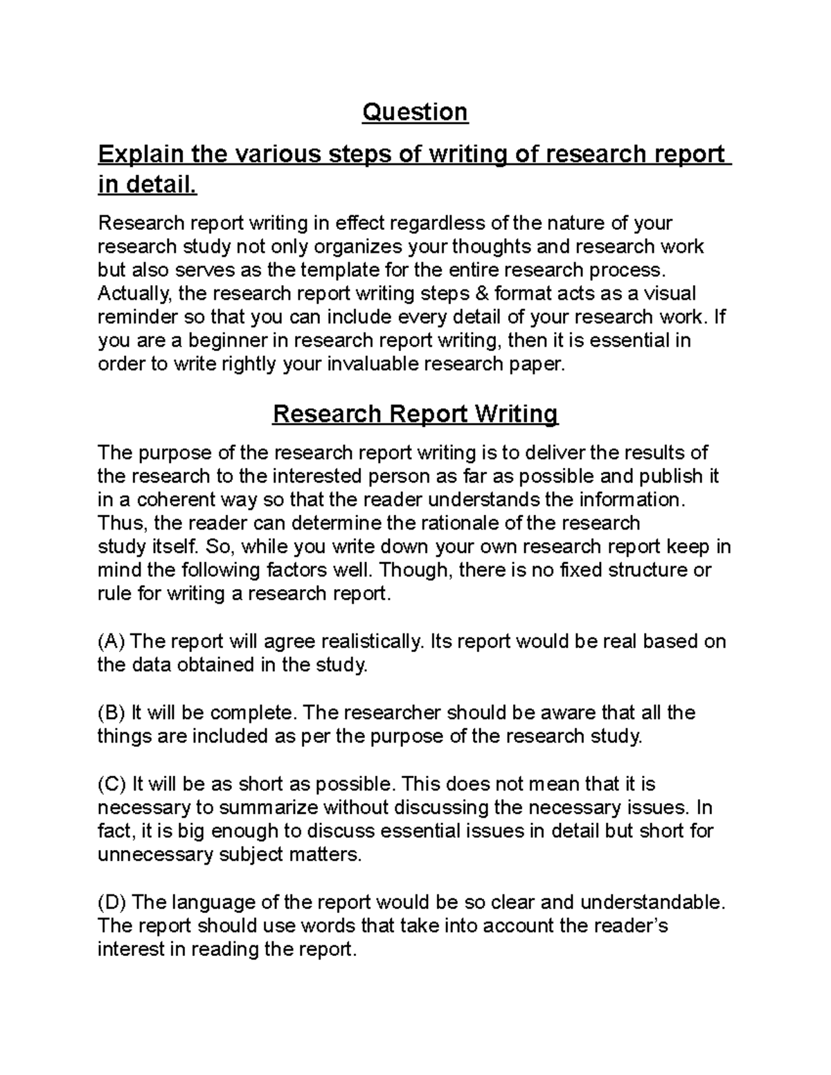 Assignment 2 - data collection, report and research writing - Question ...