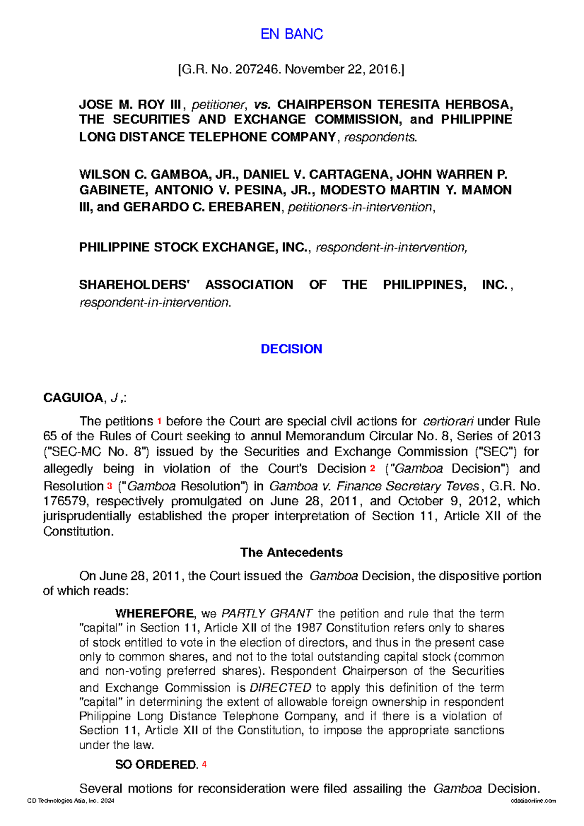 135. Roy III v. Herbosa - n/a - EN BANC [G. No. 207246. November 22 ...