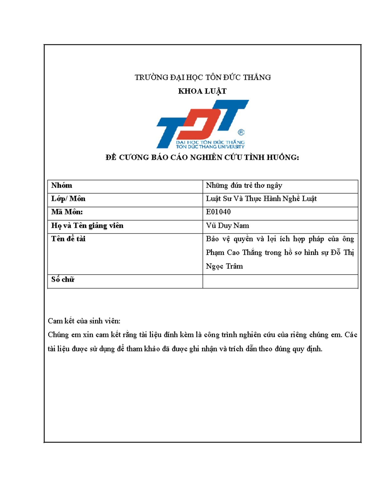Bìa - Summary Luật Chứng khoán - TRƯỜNG ĐẠI HỌC TÔN ĐỨC THẮNG KHOA LUẬT ...