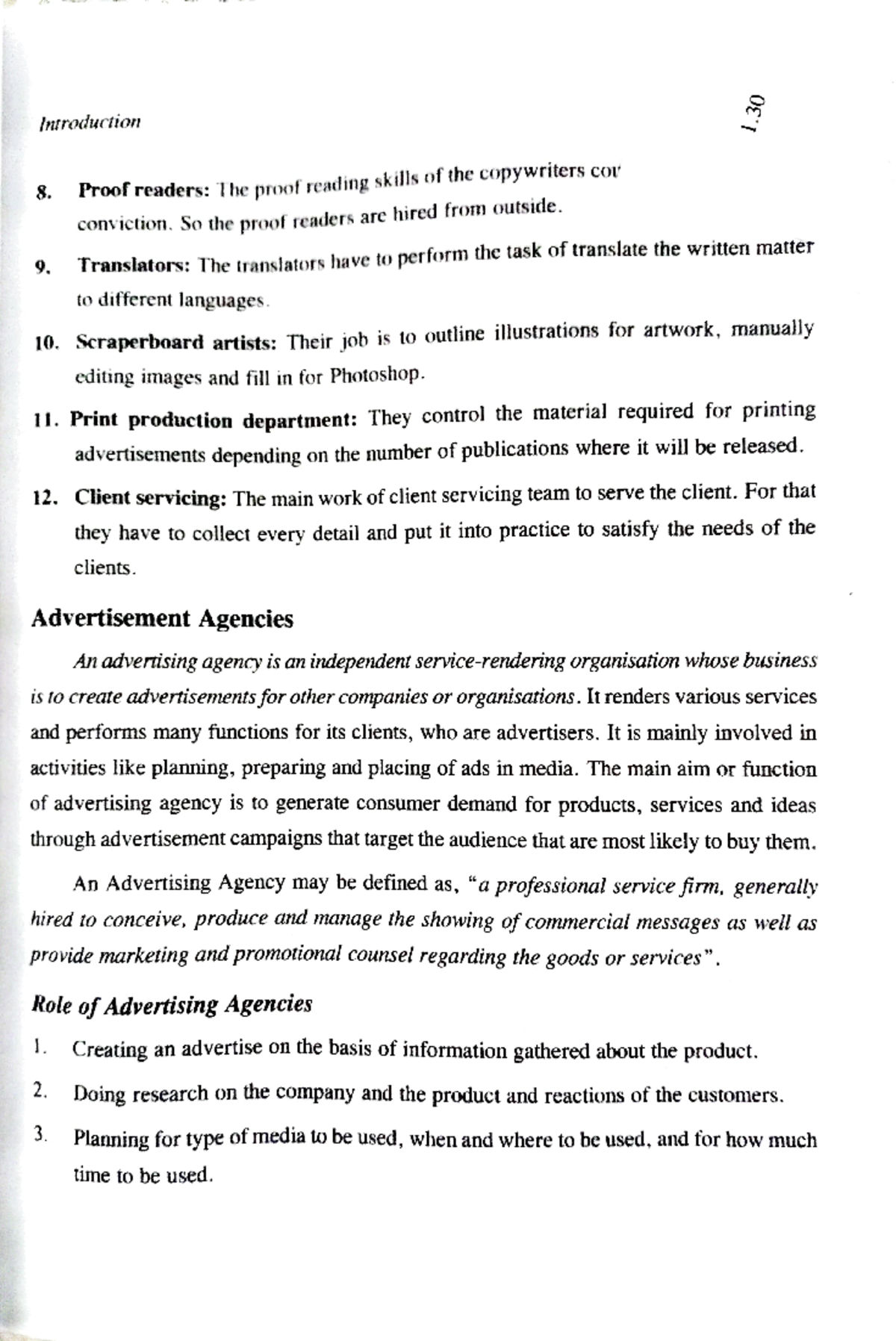 Bbbbh - Aspects of advertisement - Introduction 8. Proof readers: The ...