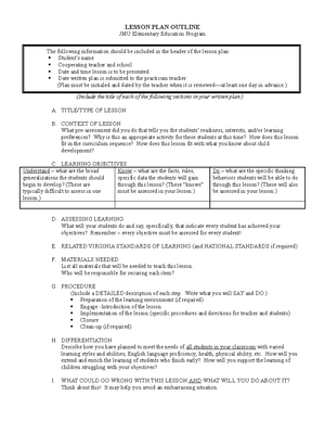 Lesson outline - Lesson Plan Outline in Biology Rina R. Romano, MA ...