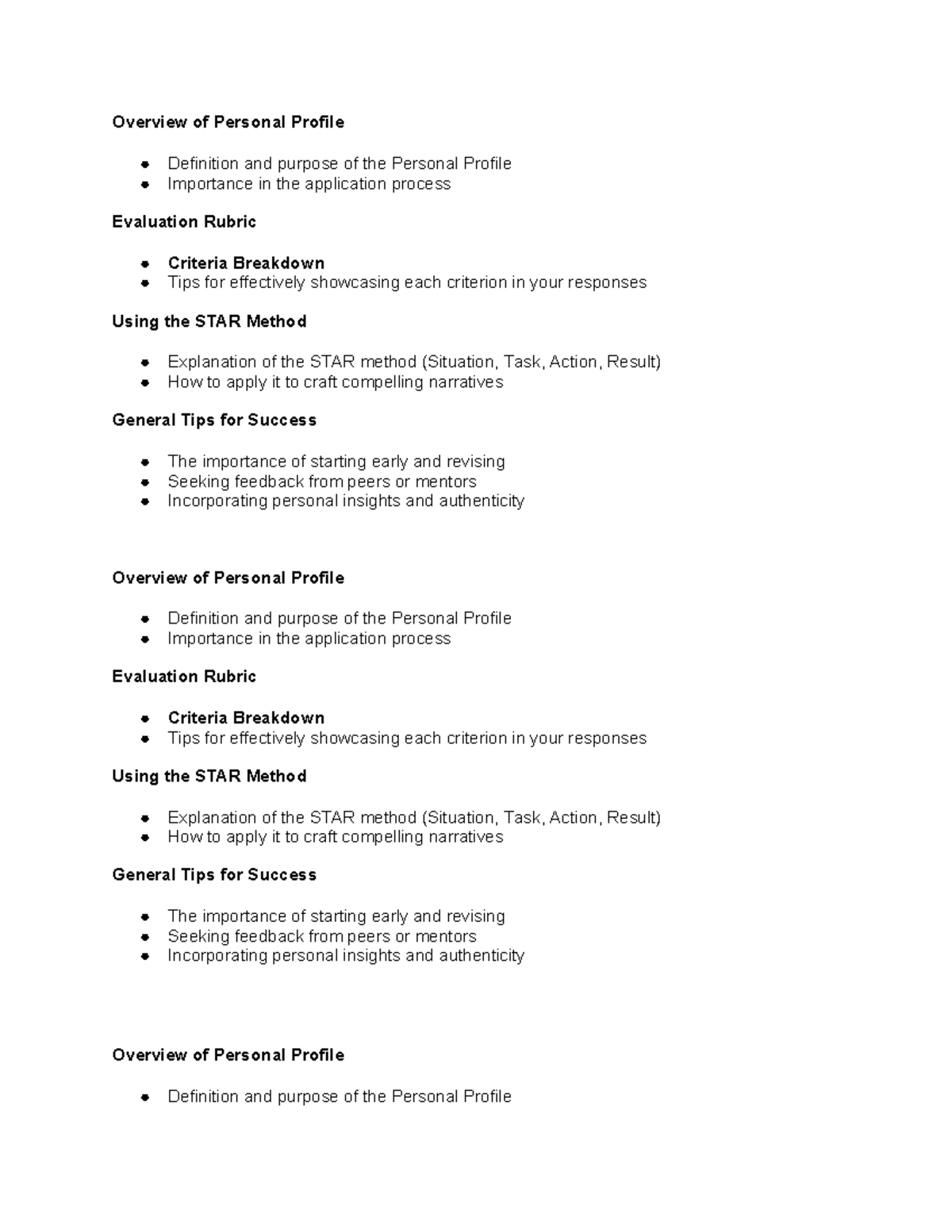 flowers and coffee - Overview of Personal Profile Definition and ...