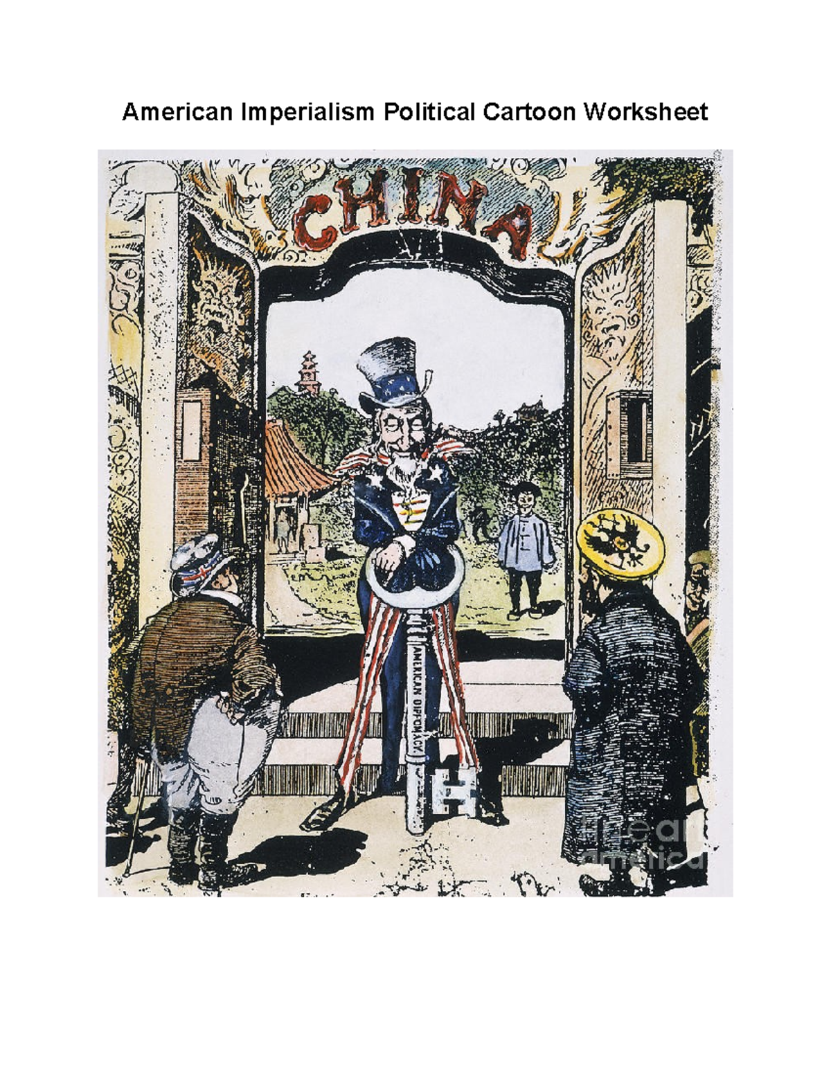 American Imperialism Political Cartoon Worksheet - Studocu