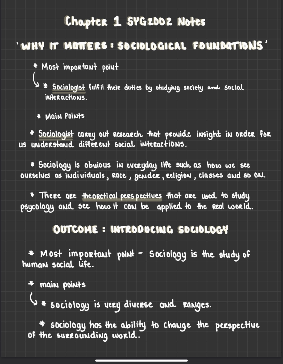 Sociological Foundations - SYG2000 - Studocu