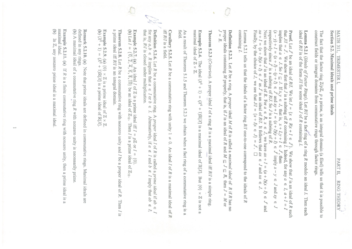 Section 5 - lecture - Linear Algebra II - Studocu