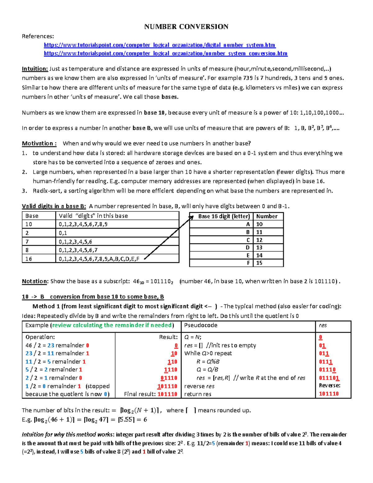 Number Conversion bills - NUMBER CONVERSION References: - Studocu