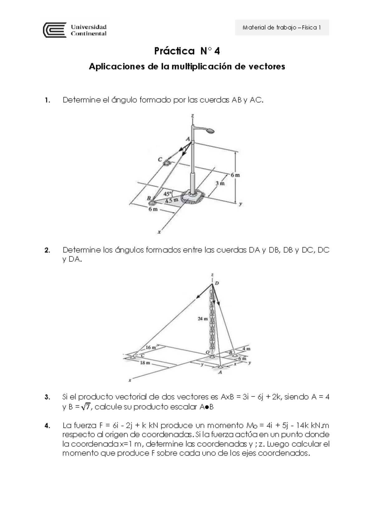 Pract - 04 - física - Material de trabajo – FÌsica 1 Pr·ctica N∞ 4 Aplicaciones de la ...