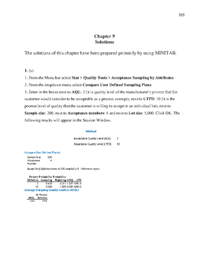 Ch06 - statistical quality control - Solutions Chapter 6 Solutions for this chapter have been ...