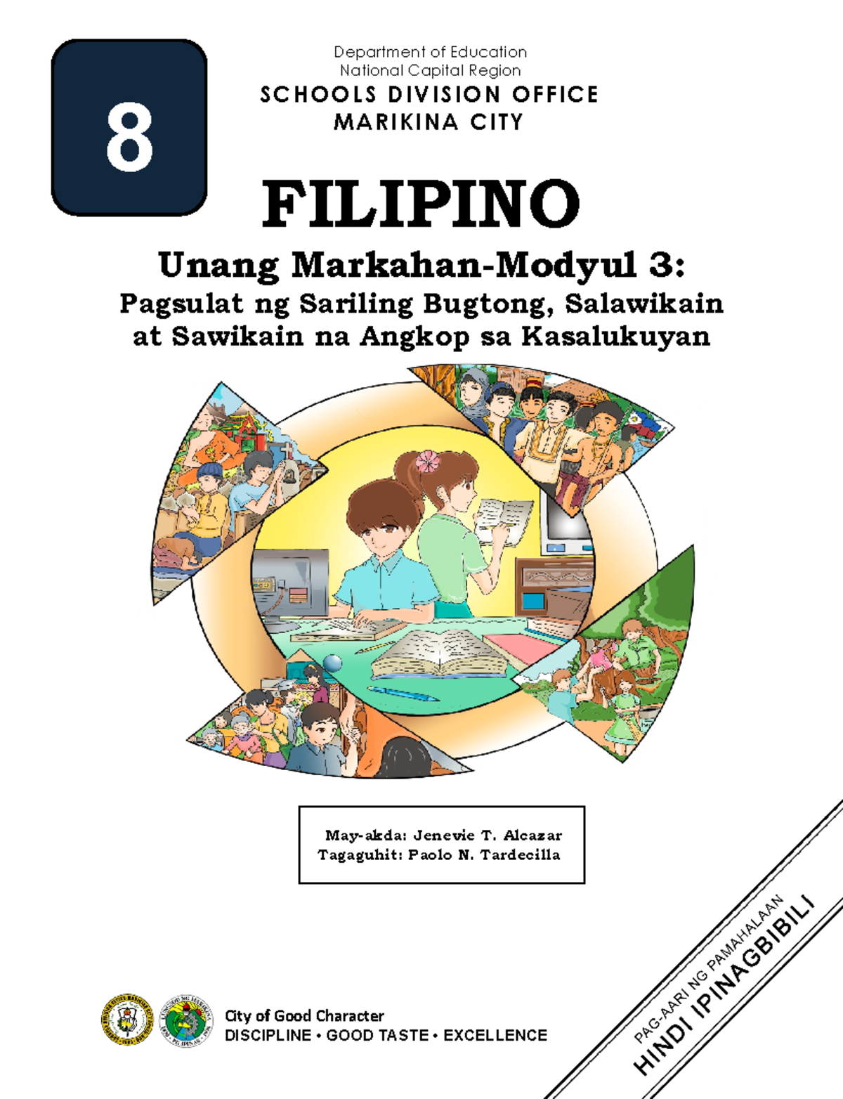 NCR Final Filipino 8 Q1 M3 - City of Good Character FILIPINO Unang ...