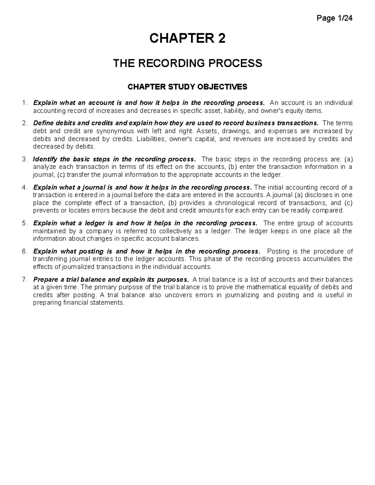 Chapter 2 Problems and Solution - Accounting Principles - Studocu