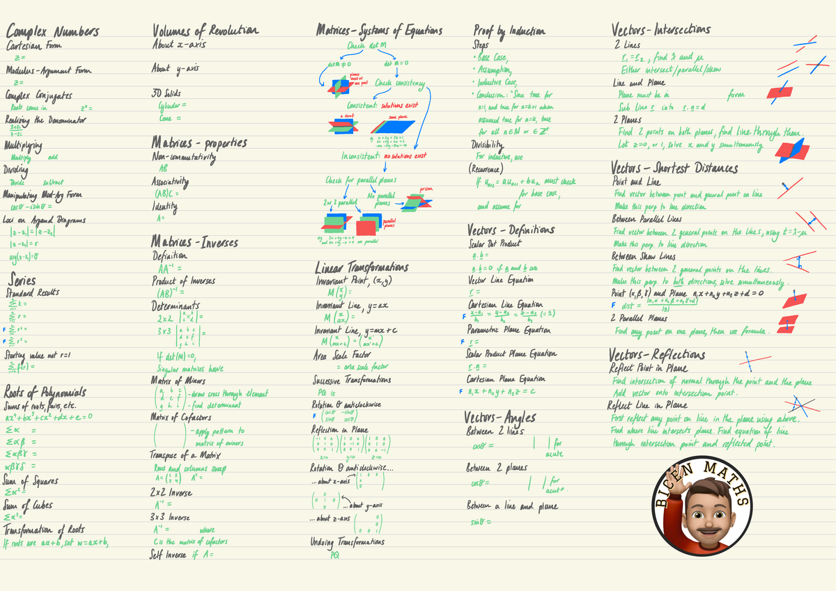 Blank Everything You Need To Memorise Part 1, Core Pure Year 1 (pdf ...